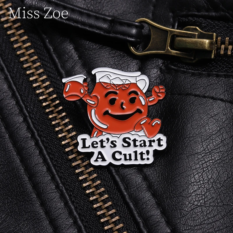 Lets-Start-A-Cult-Enamel-Pin-Anti-Cult-Slogans-Brooch-Lapel-Backpack ...