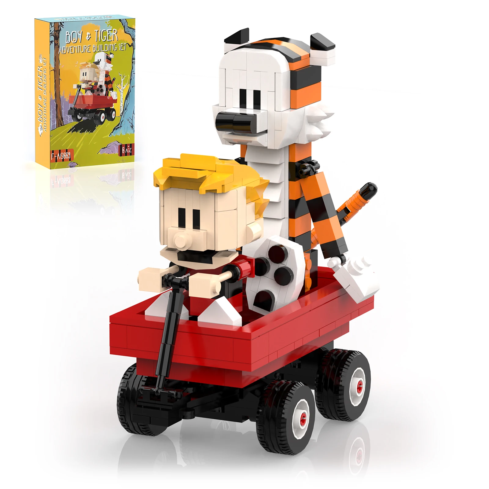 Calvin and Tiger Adventure Blocks Set, with Rotatable Device Vintage ...