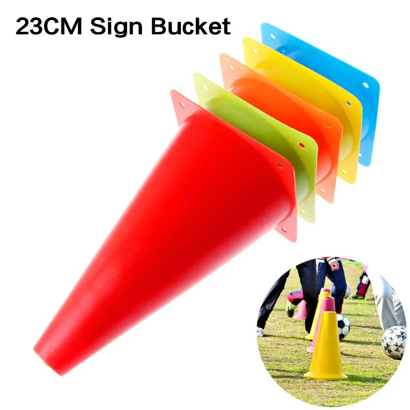 23CM-Height-Soccer-Training-Sign-Bucket-Pressure-Resistant-Cones ...