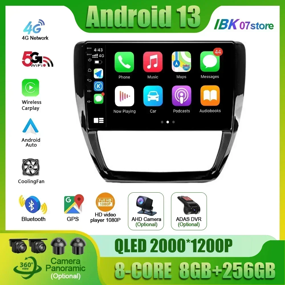 For VW Volkswagen jetta 6 2011-2018 Car Radio Android 15 WIFI ...
