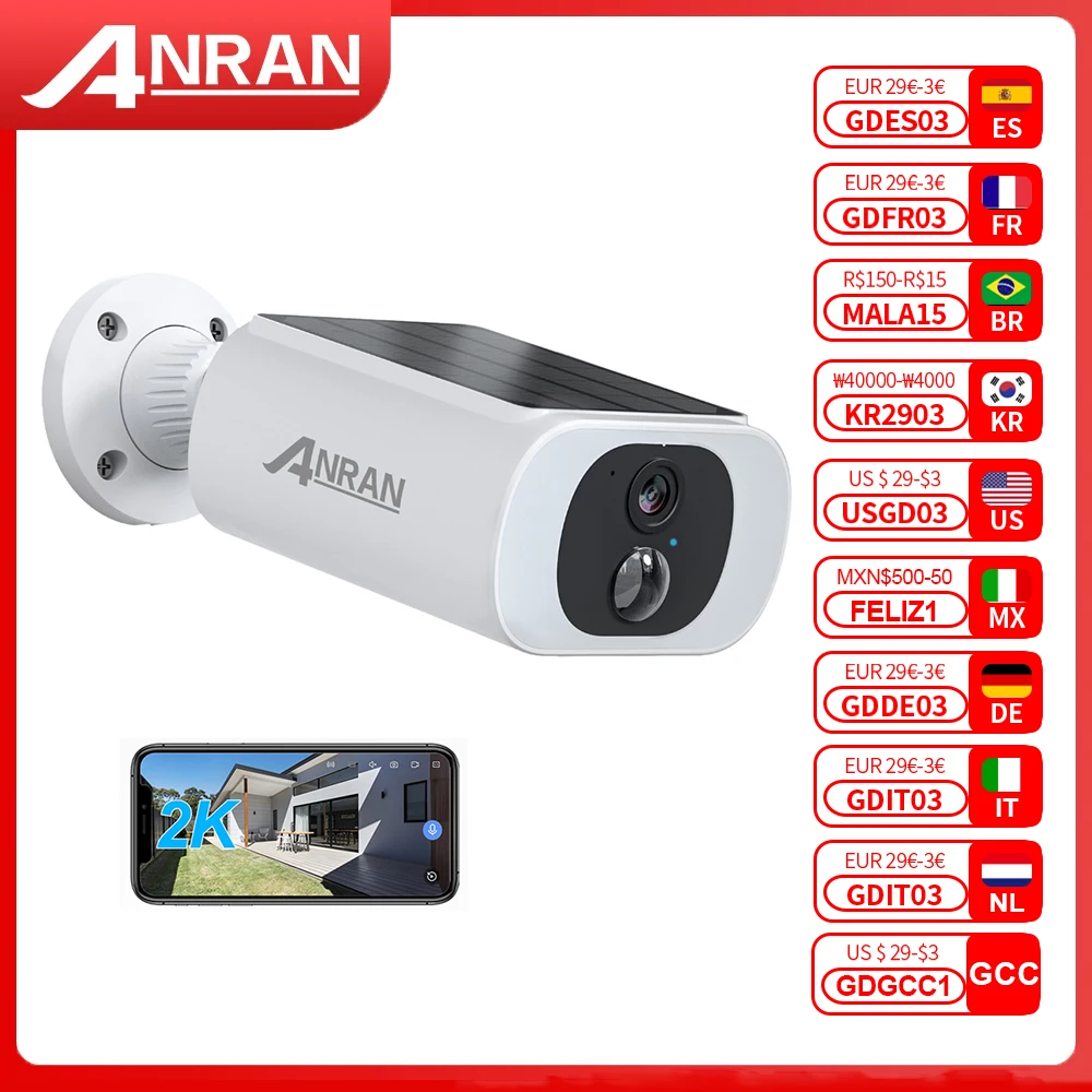 ANRAN-2K-Solar-Security-Camera-C3-Outdoor-Wireless-Solar-WIFI-Camera ...