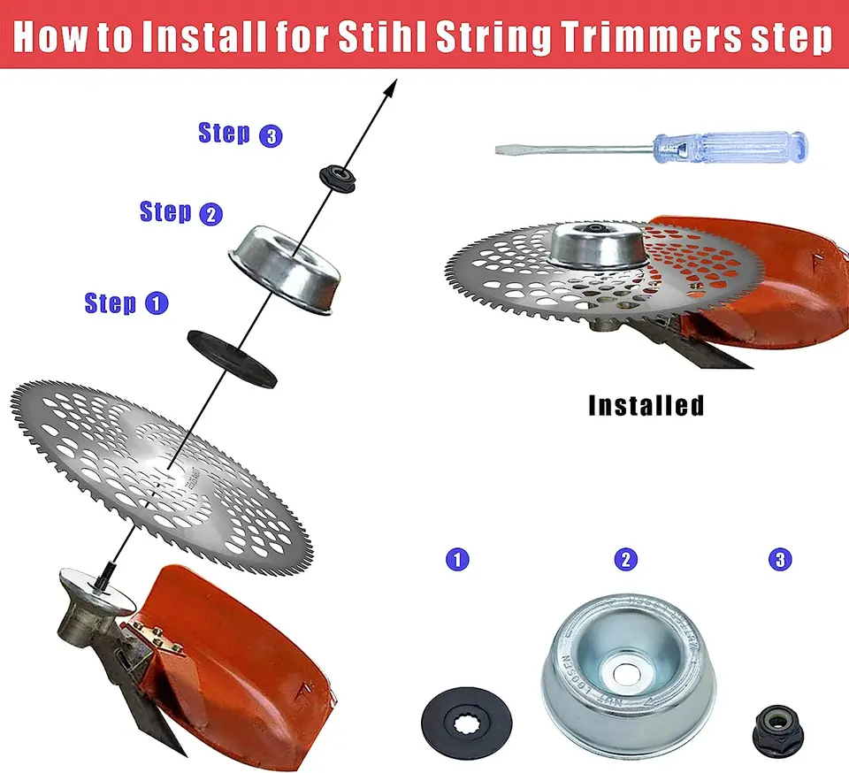 Honda Strimmer Parts Blade Fixing Kit Replacement For Stihl FS ...