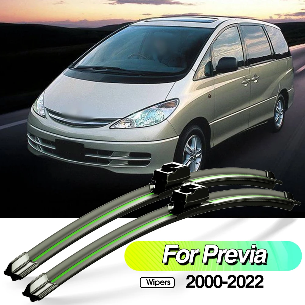 For-Toyota-Previa-Tarago-Estima-2000-2022-2pcs-Front-Windshield-Wiper ...