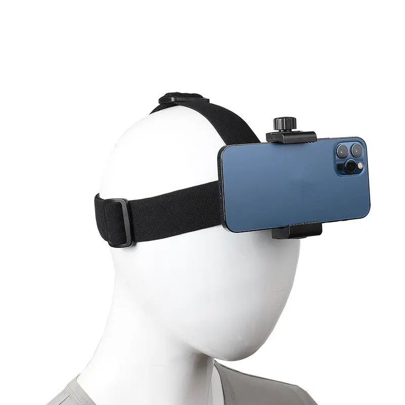 Universal-Smartphone-Head-Strap-Mount-With-Mobile-Phone-Holder-Clip-for ...