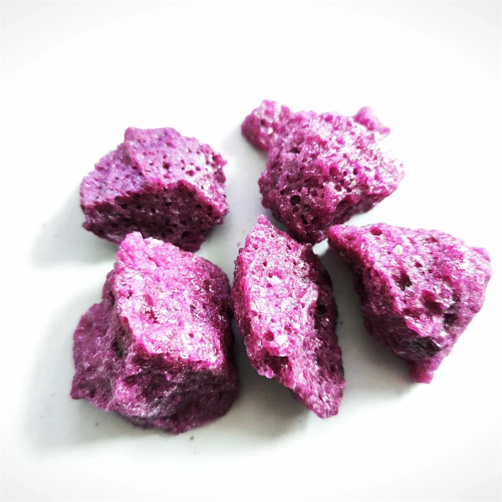 Natural Red corundum Stone Raw Ruby Stone large particles Decorative ...