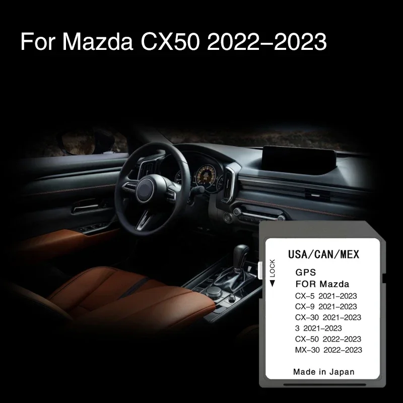 Use for Mazda CX50 2022 2023 Vehicle Navigation Sat Nav Map SD Memory ...