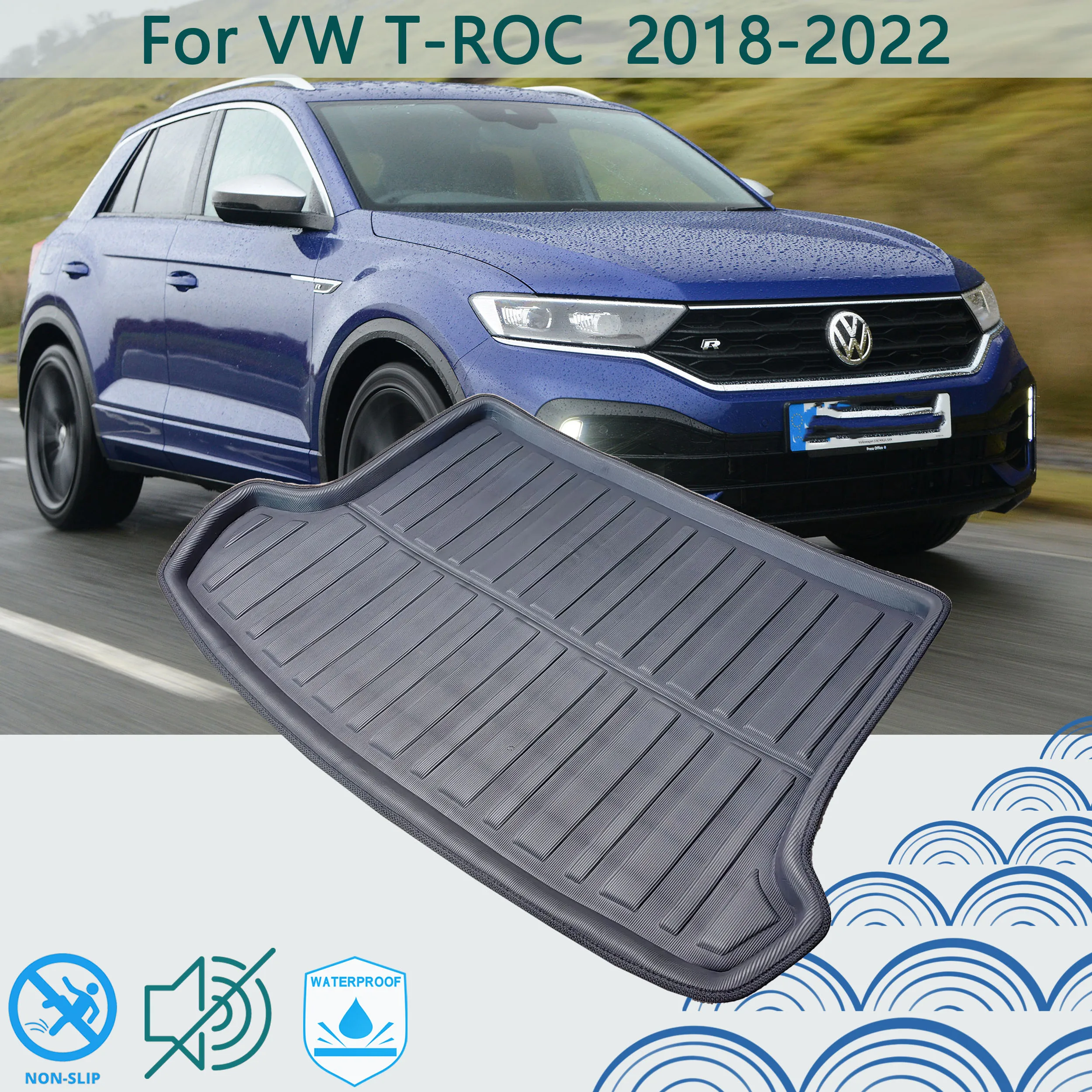 For-Volkswagen-VW-TROC-T-Roc-2018-2019-2020-2021-2022-Car-Rear-Boot ...