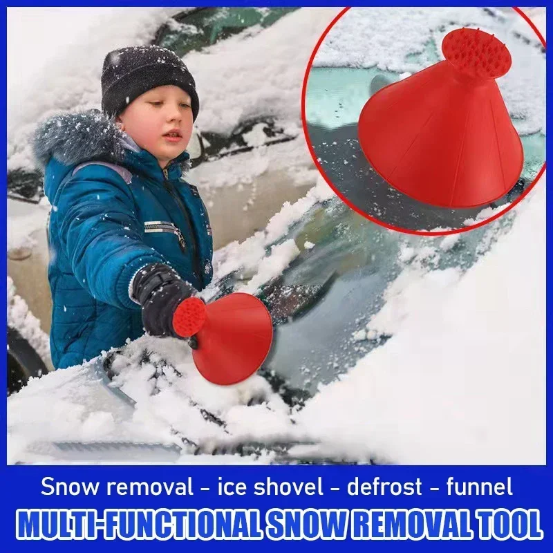 Car Ice Scraper Winter Auto Car Magic Window Windshield Shaped Funnel ...