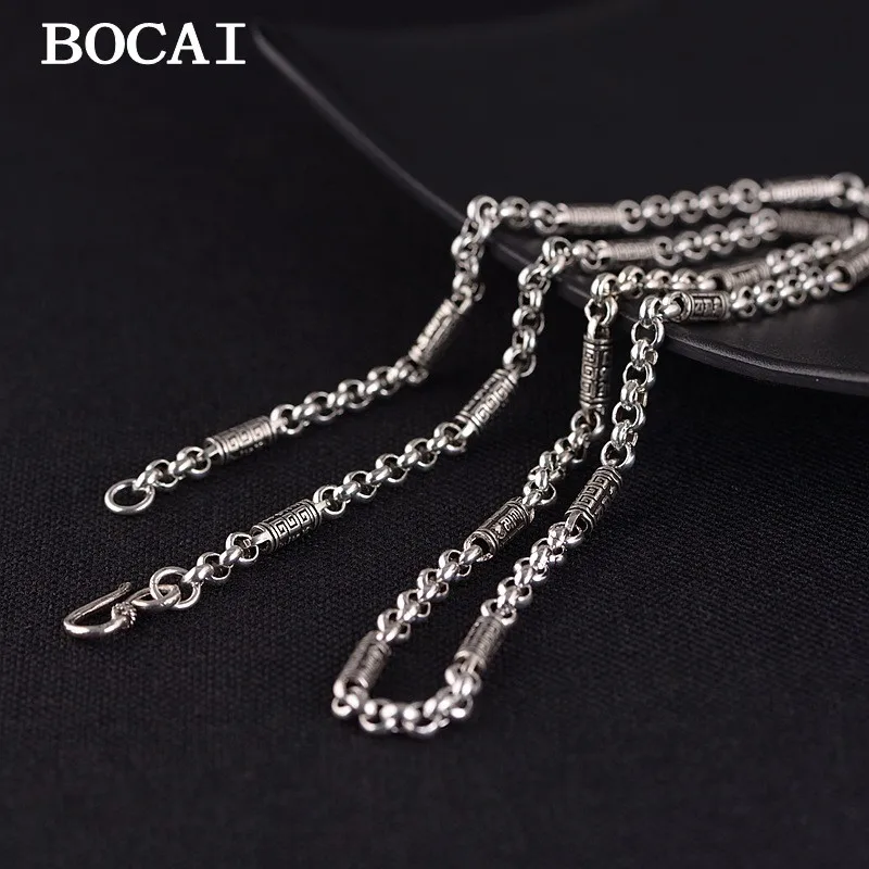BOCAI-New-S925-Silver-Retro-Personalized-Ethnic-Style-Pearl-Chain-O-shaped-Round-Ring-Necklace ...