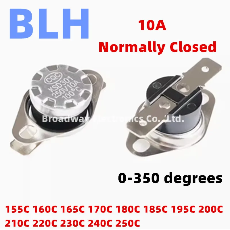 KSD301 155 160 165 170 180 185 195 200 210 220 230 240 250 C Degree 10A ...
