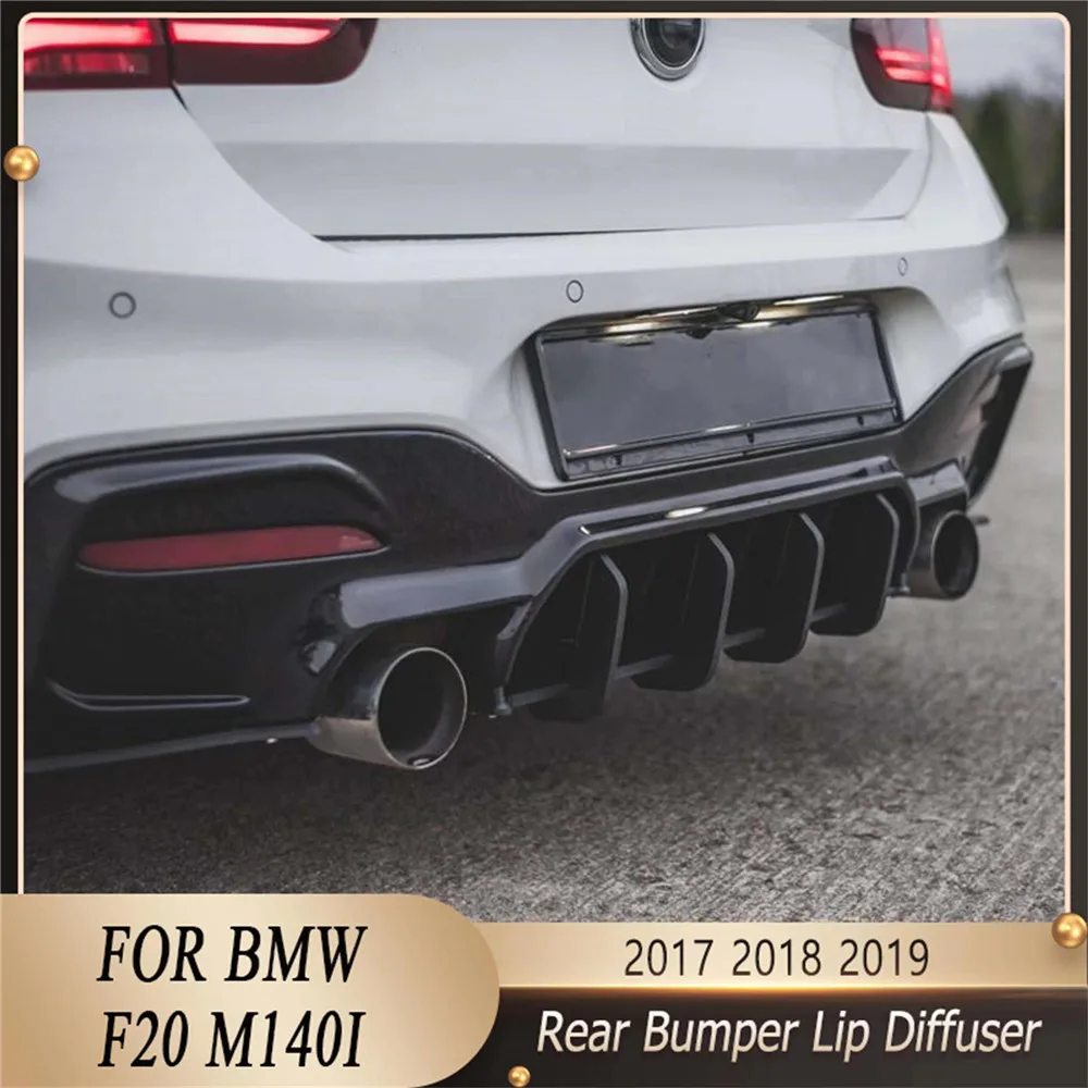 4 Fins Glossy Black Racing Durability Rear Diffuser Rear Bumper ...
