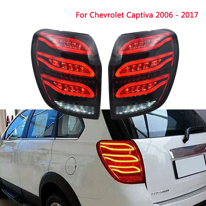 2PCS Waterproof LED Car Rear Braking Turning Light Taillight Tail ...