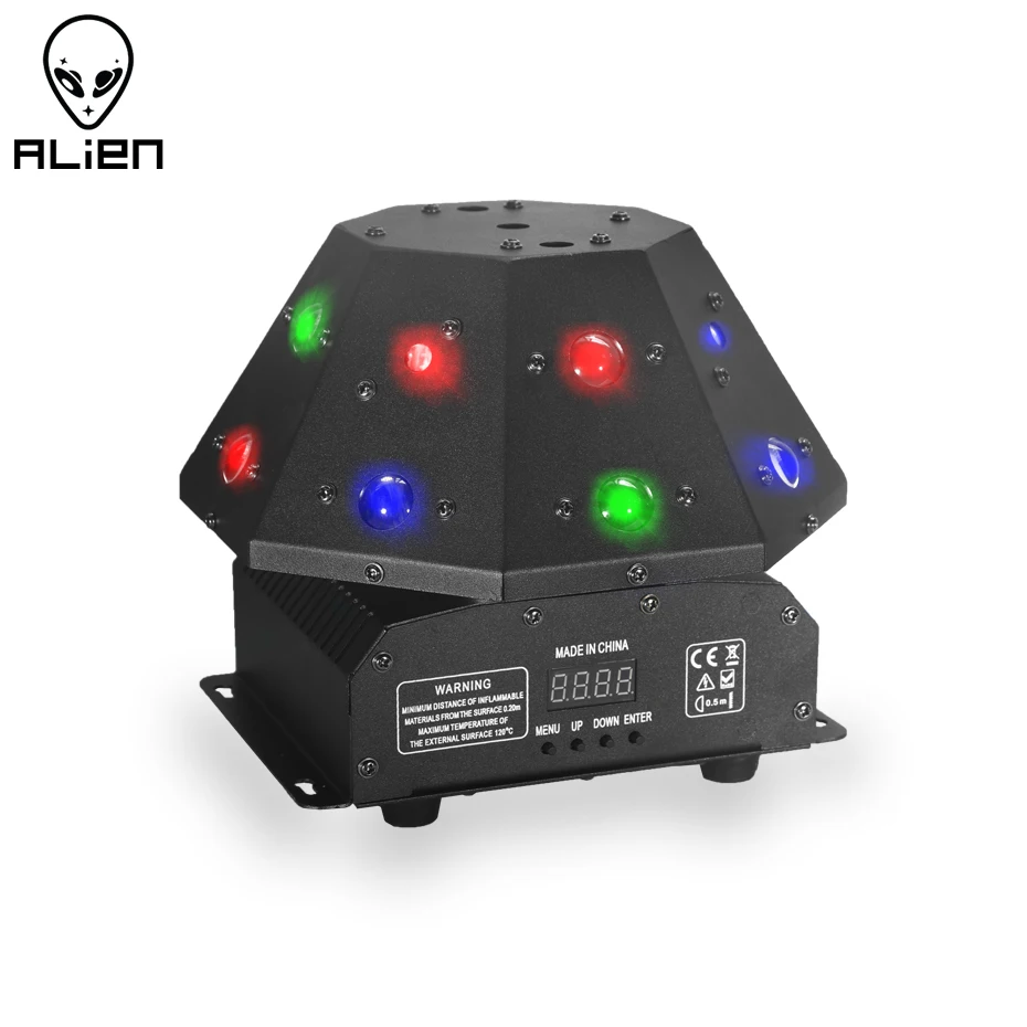 ALIEN 무대 조명 효과 RGB 레이저 프로젝터, RGB LED 빔 라이트, 화이트 스트로브, DJ 디스코 파티 댄스, DMX ...