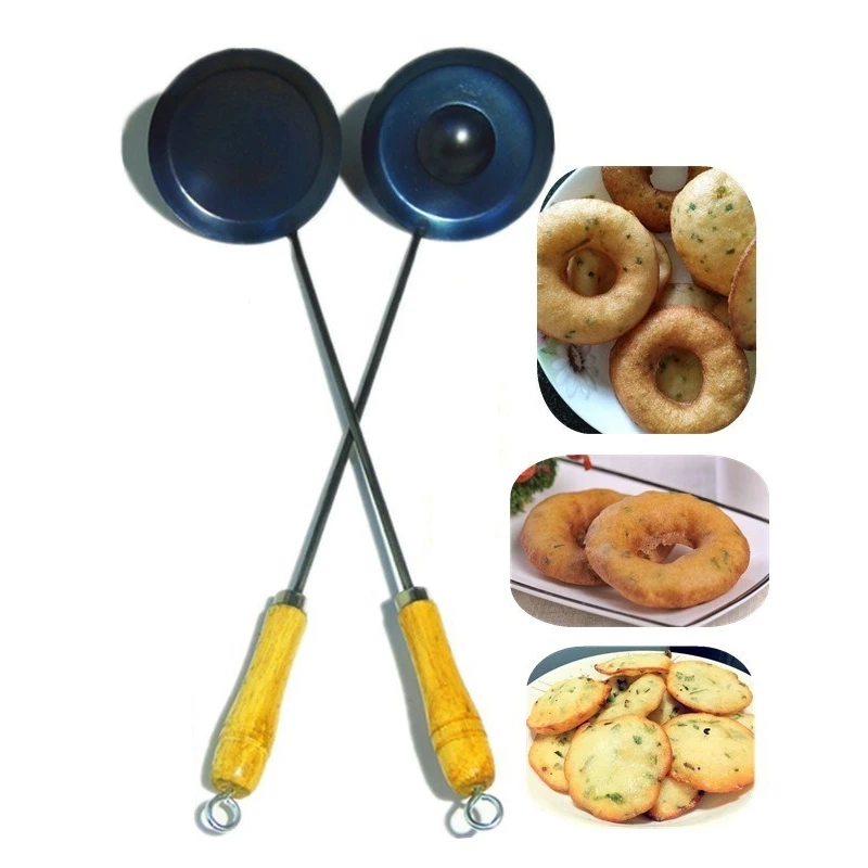 Doughnut Frying Spoon Fried Oil Baba Iron Spoon Durable Portable ...
