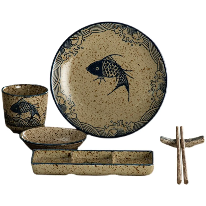Ceramic Table Creative Japanese Cuisine Barbecue Hotel Tableware Hot ...