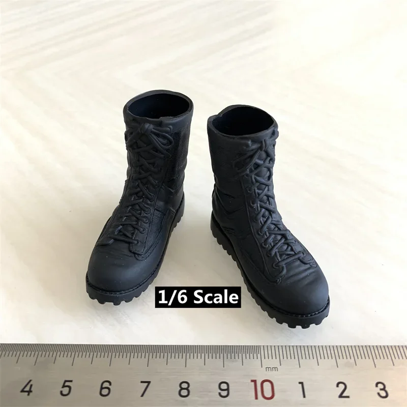 1-6-Scale-Black-Hollow-Combat-Boots-Model-Soldier-Accessory-Mini ...