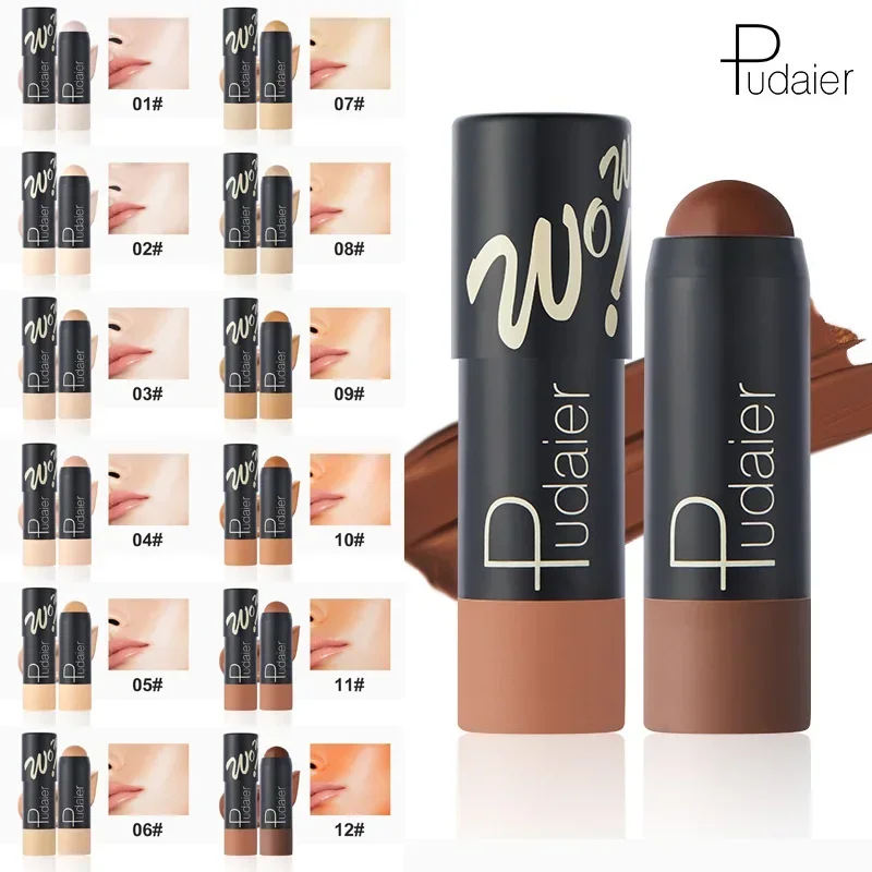 12-Color-Matte-Foundation-Stick-Lightweight-Makeup-Breathable ...