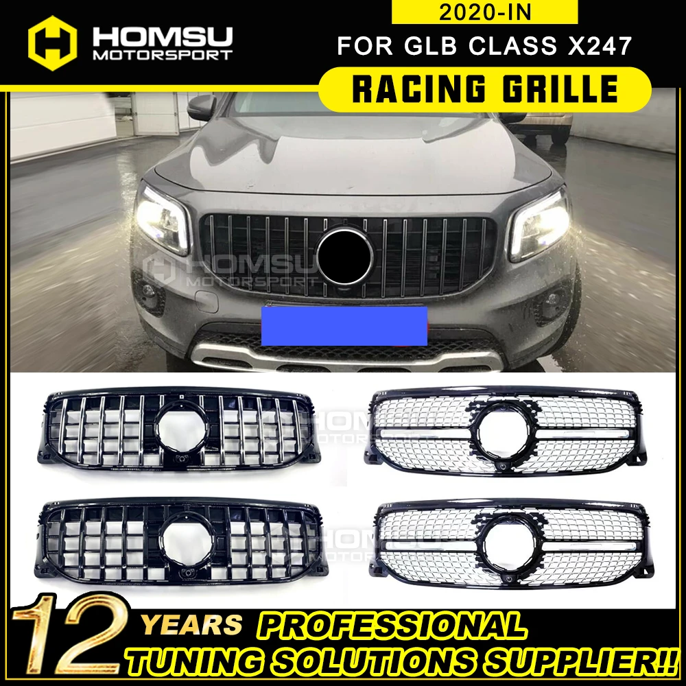 GT grille for GLB Class X247 GT Grill Vertical Front Bumper Racing Car ...