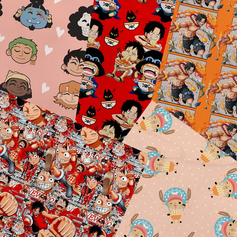 45-145cm-half-yard-One-Piece-Anime-Luffy-printed-fabric-polyester ...