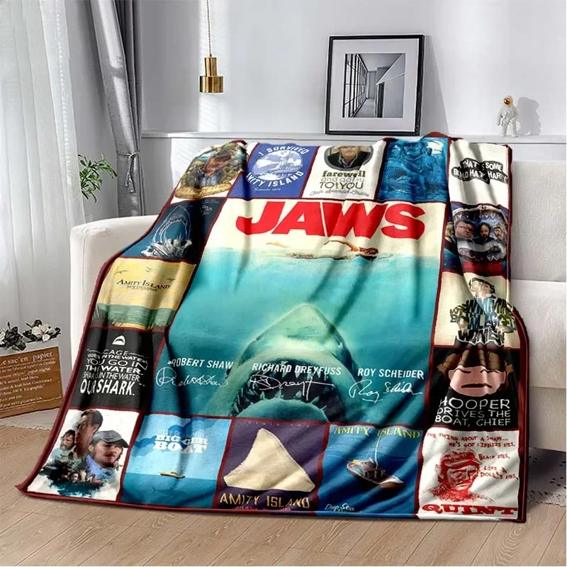 Jaws-Blanket-Throw-Blanket-Shark-Fleece-Blanket-Soft-Cover-Warm ...