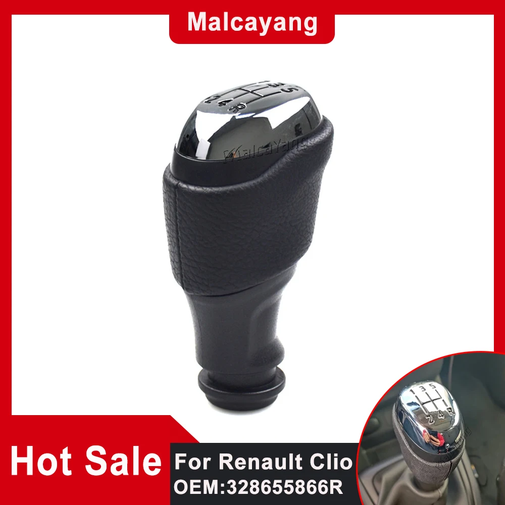 For-Renault-Clio-MK4-High-Quality-Car-Gear-Shift-Knob-5-Speed-Manual ...