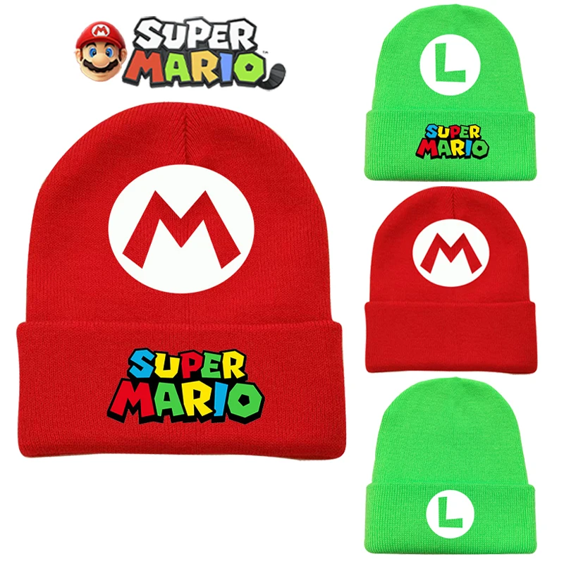 2023-New-Super-Mario-Bros-Knitting-Beanies-Hat-Man-Women-Game-Anime ...