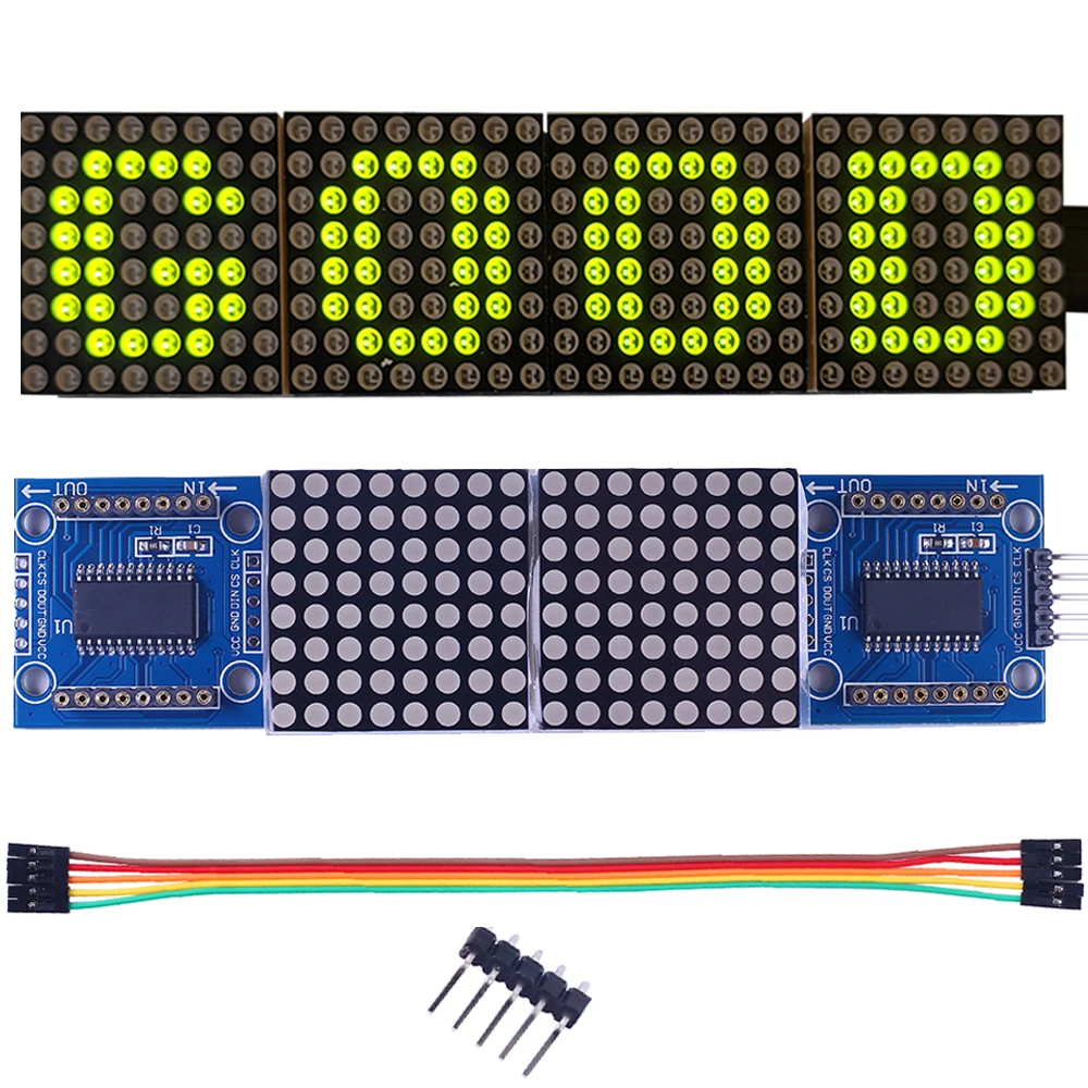 Business & Industrie 4 in 1 Dot Matrix MCU LED Anzeigemodule DIY Set ...