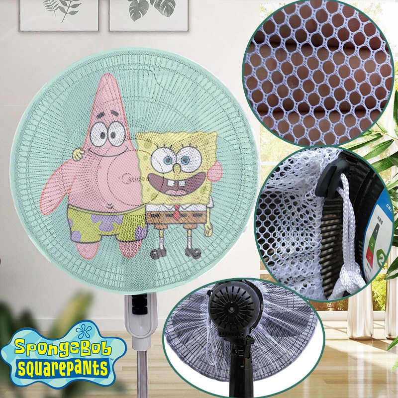 Bob-Esponja-Round-Fan-Cover-Ventiladores-el-tricos-Round-Dustproof ...