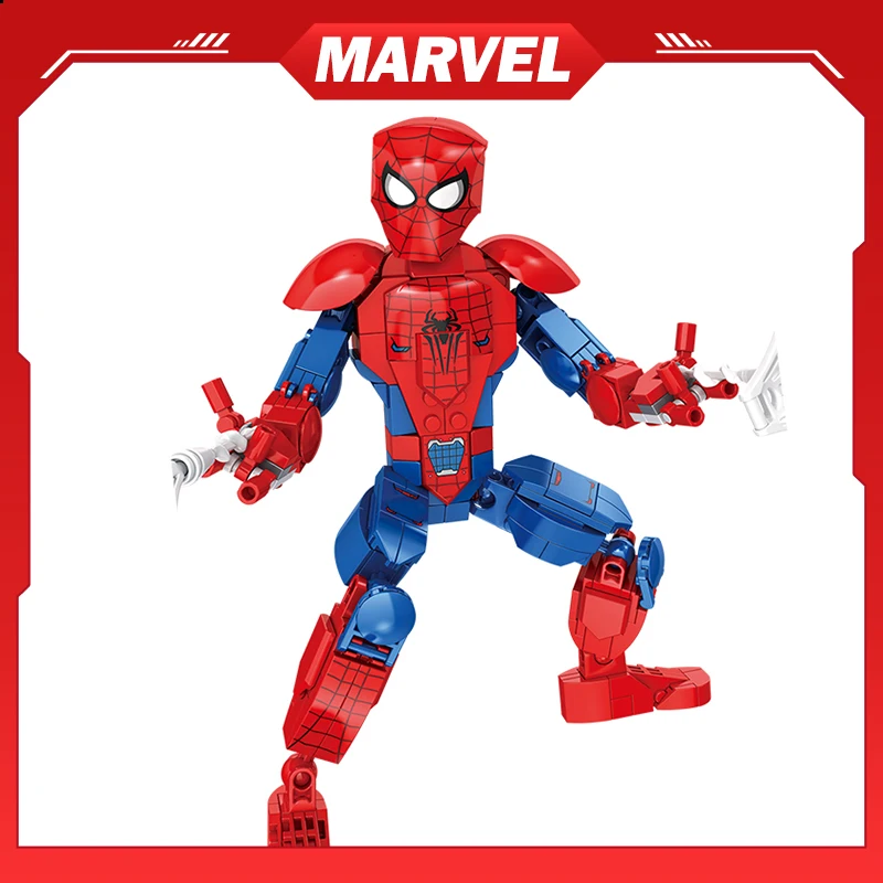 Marvel Superheroes Building Blocks Spider-Man Figure Bricks Spiderman ...