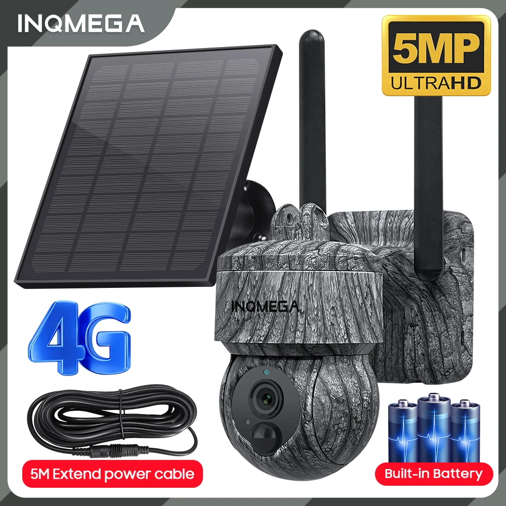 Solar-Powered-Camera-4G-with-Solar-Panel-5W-Outdoor-Surveillance-Cam ...