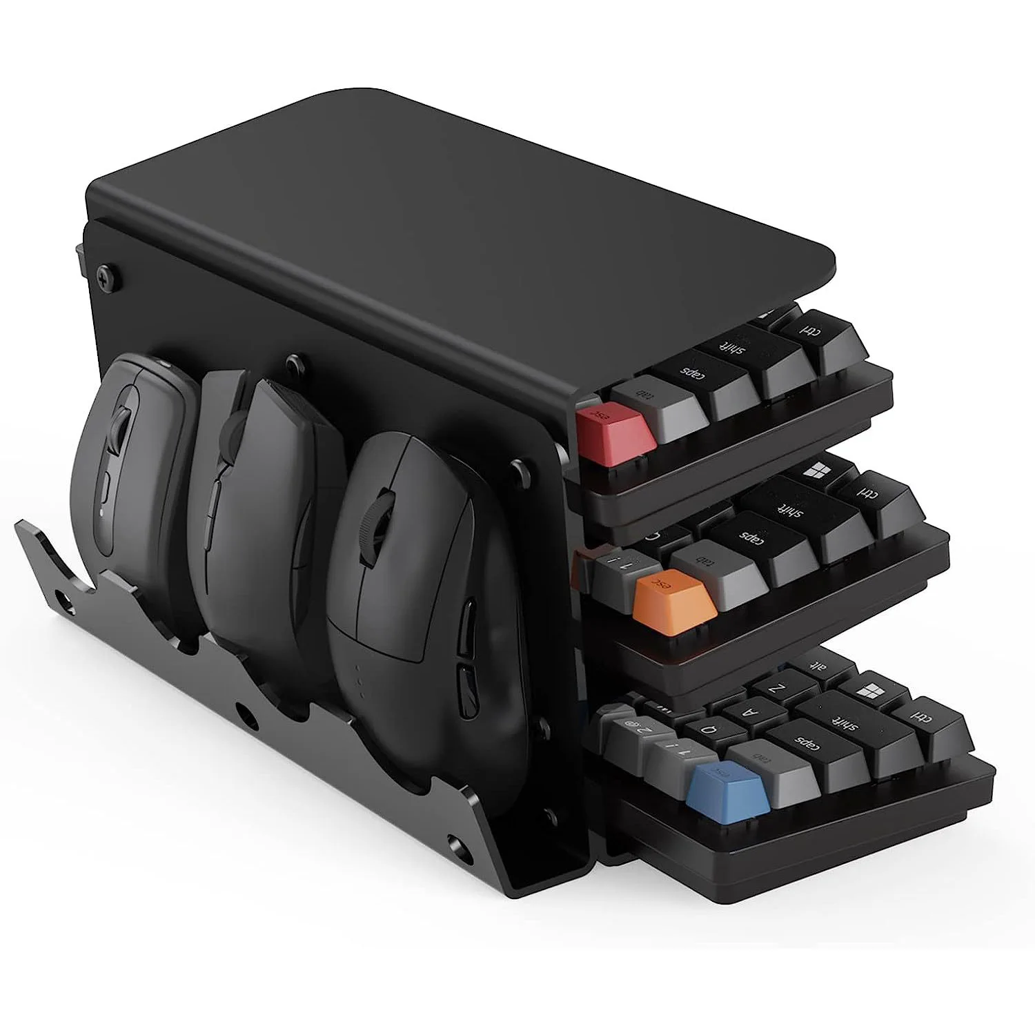 Acrylic-Keyboard-Mouse-Storage-Rack-3-Tier-Mechanical-Keyboard-Display ...