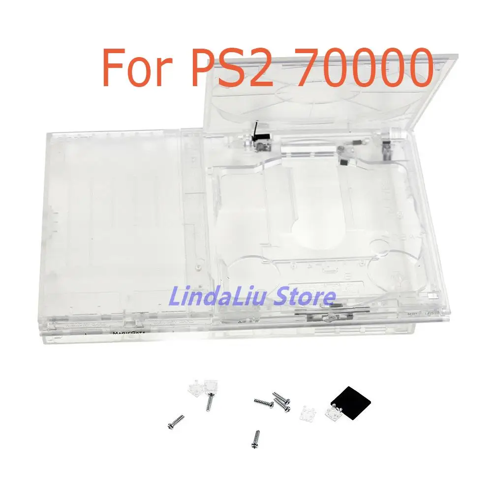 1Set-Transparante-Full-Set-Behuizing-Cover-Case-Vervanging-Voor-Ps2 ...