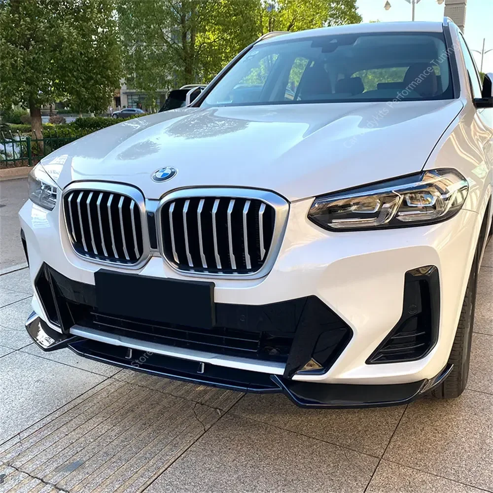 For-Bmw-X3-G01-X4-G02-Lci-3pcs-Front-Bumper-Splitter-Lip-Spoiler ...