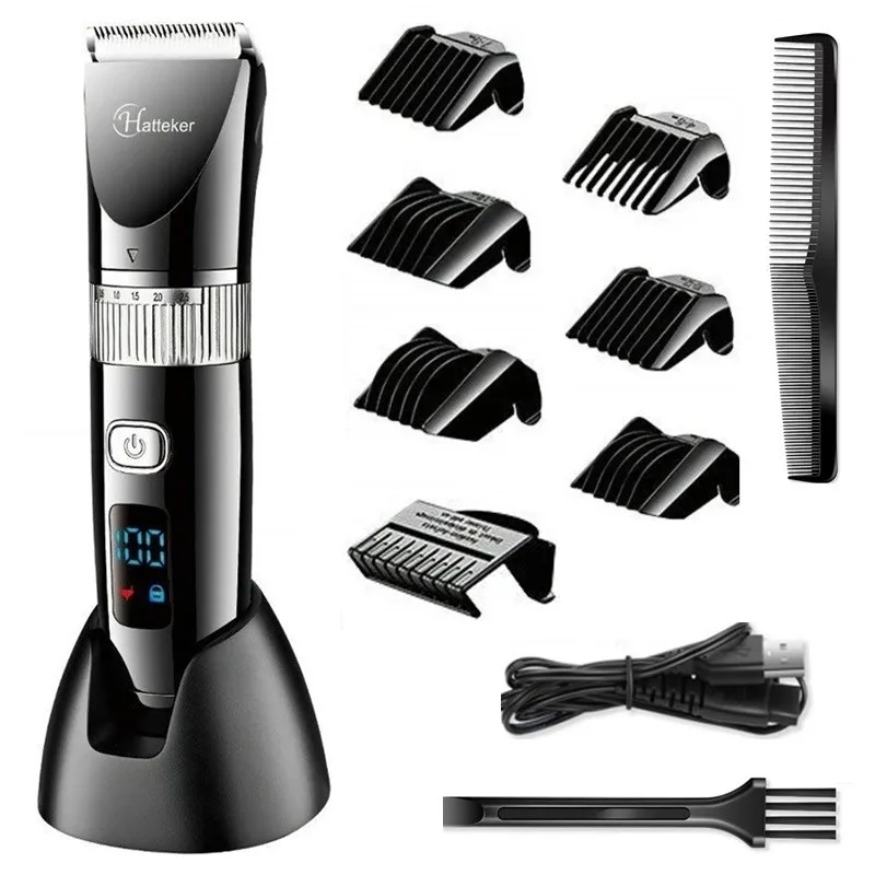 Washable-Cordless-Professional-Hair-Clipper-For-Men-Rechargeable-Groin ...