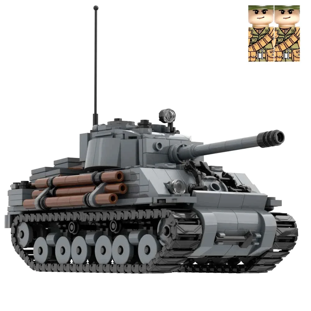 WW2-M4A2E8-Sherman-Fury-Tanks-Military-Toys-Building-Block-Army-Bricks ...