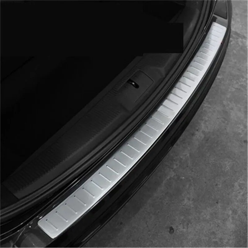Stainless Steel Rear Bumper Protector Sill Trunk Tread Plate Trim For ...