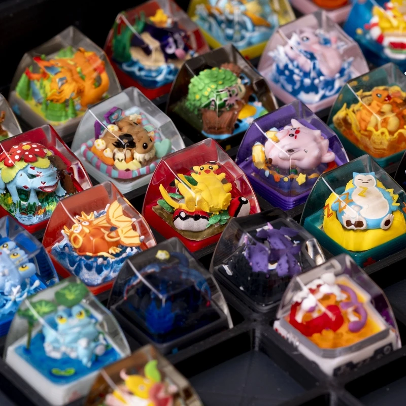 Anime-Cartoon-Super-Transparent-PBT-Keycap-Personality-Pink-3D-Handmade ...