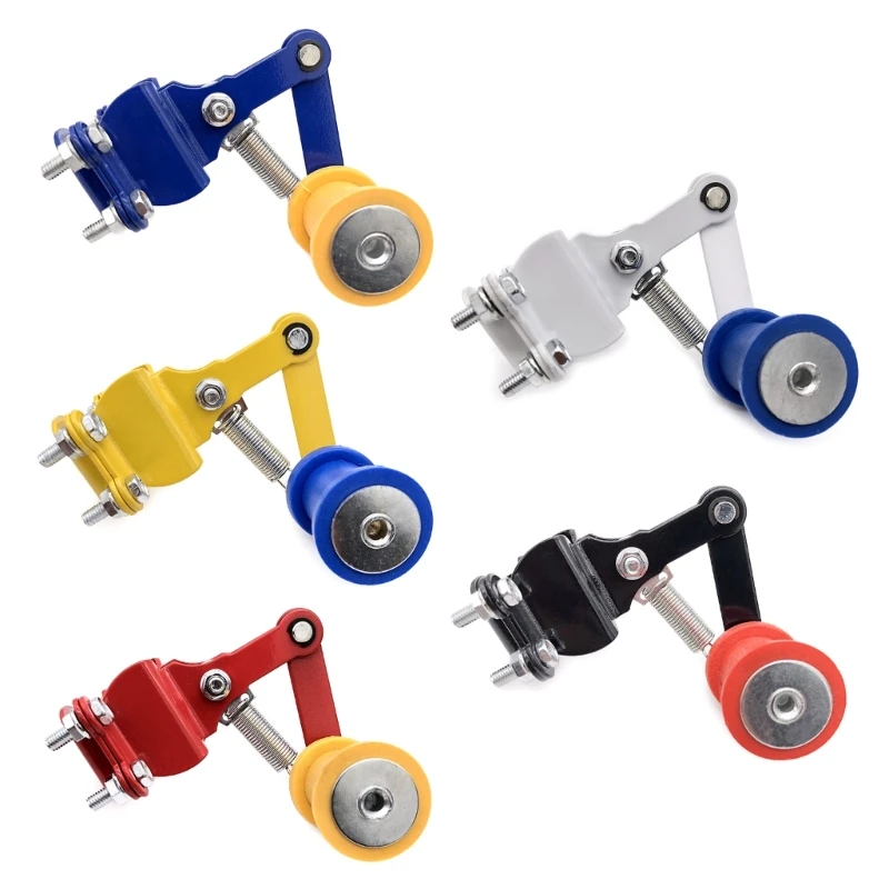 Universal-Motorcycle-Skid-Tensioner-Adjuster-Chain-Regulator-Wheel ...