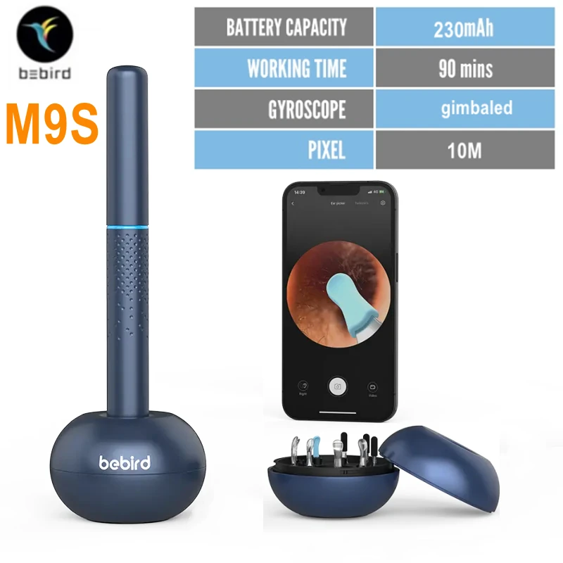 New-Bebird-M9S-Visual-Ear-Cleaner-3-5mm-Lens-Gimbaled-Intelligent-Gyroscope-10-MegaPixels-Camera ...