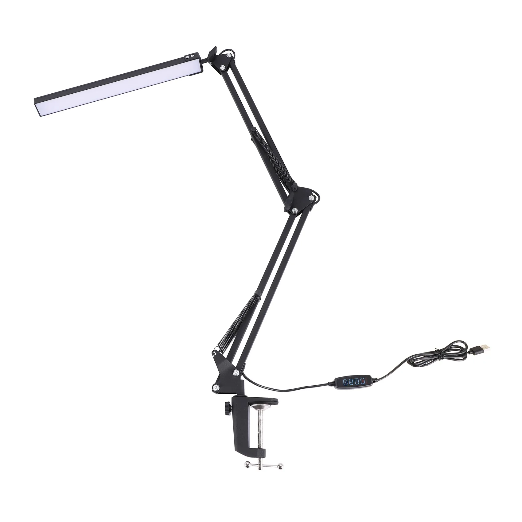 LED-Desk-Lamp-With-Clamp-Adjustable-Swing-Arm-Desk-Lamp-Modern ...