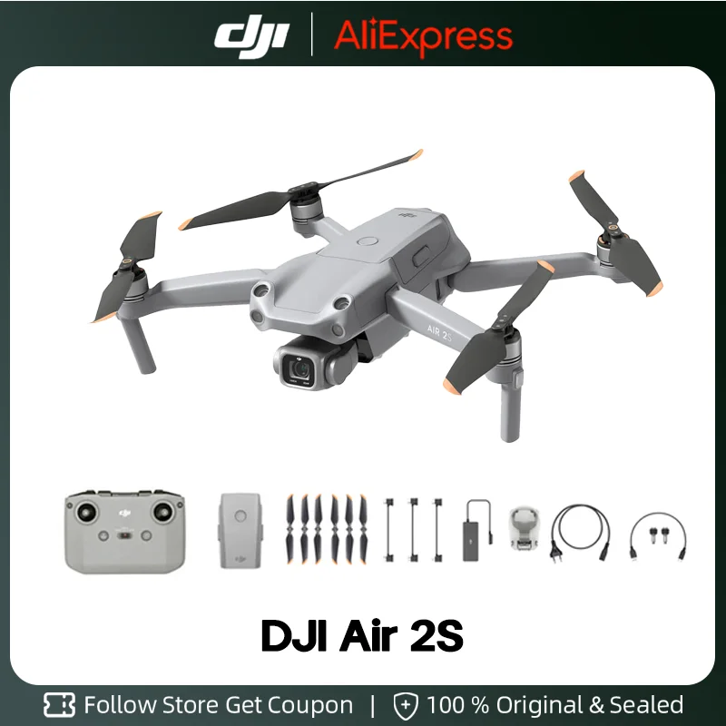 DJI-Air 2S Drone com sensor CMOS, 5.4K Video MasterShots, 12km ...