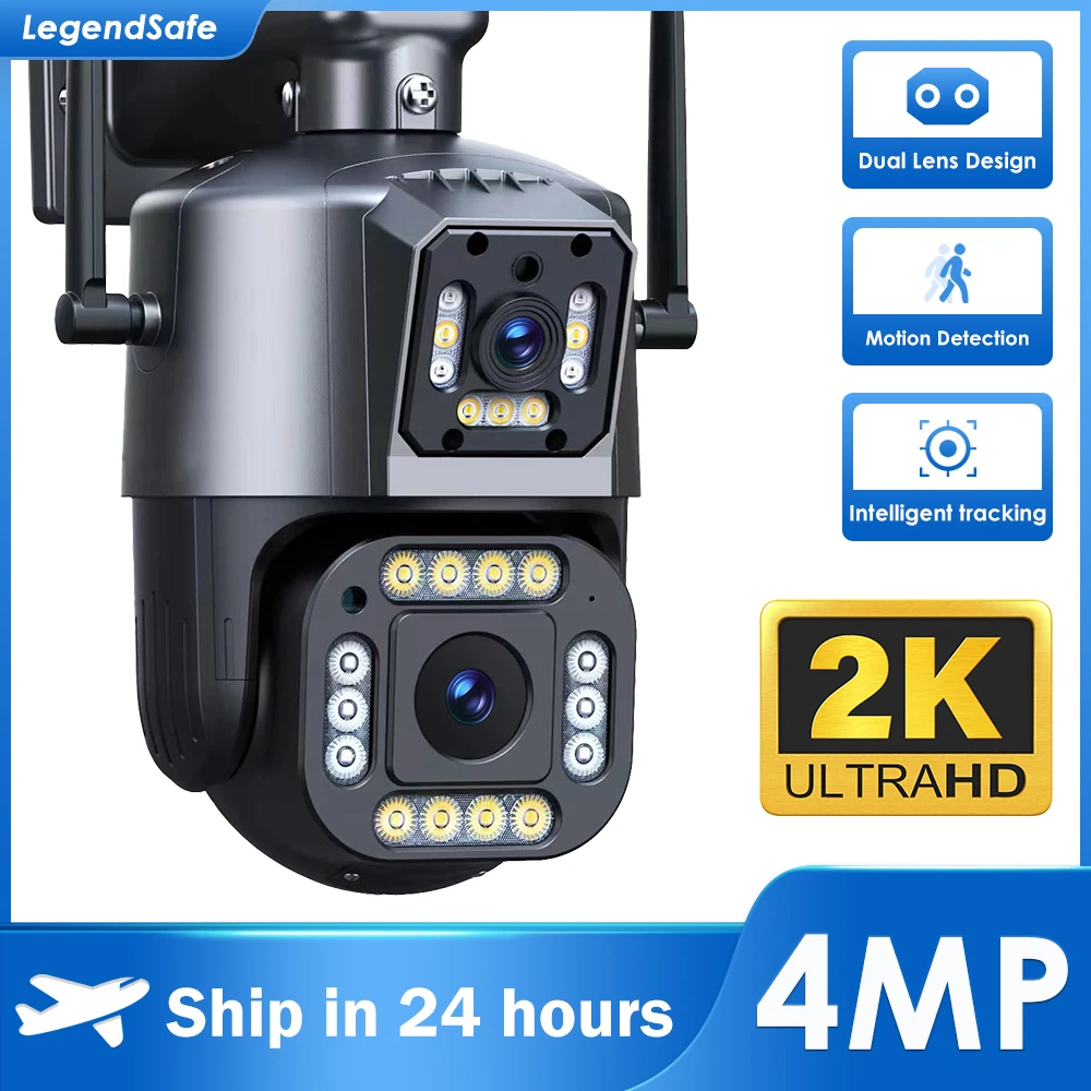 2K-4MP-Dual-Lens-IP-WiFi-Camera-PTZ-Outdoor-Video-CCTV-Color-Night ...