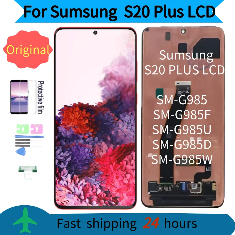100-Original-AMOLED-Display-For-Samsung-Galaxy-S20-PLUS-LCD-G9850-G985F ...