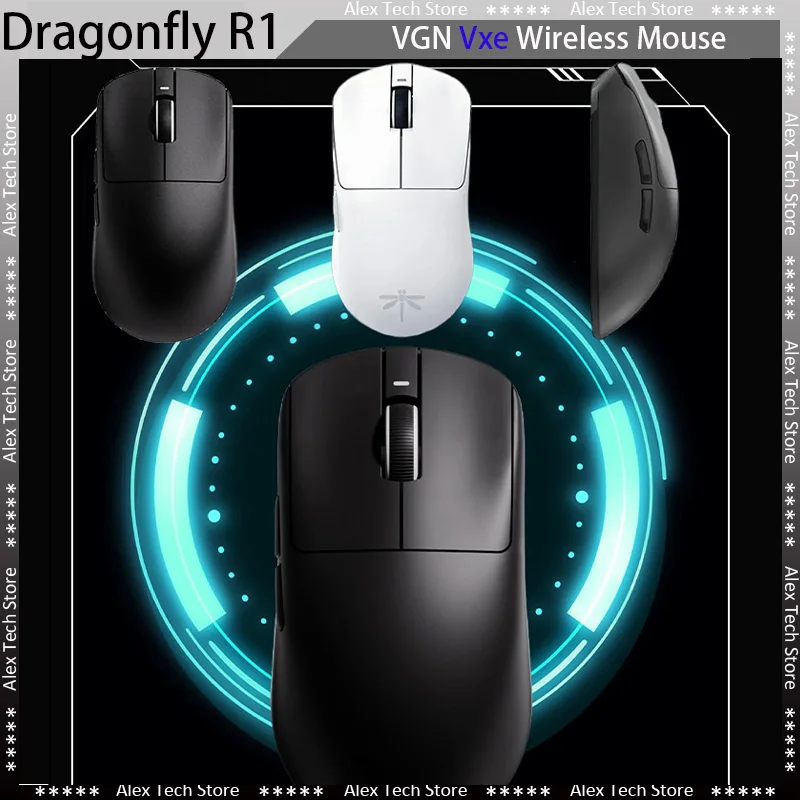 VGN Vxe Dragonfly R1 Se/Pro/Pro Max Wireless Mouse Paw3395 Sensor ...