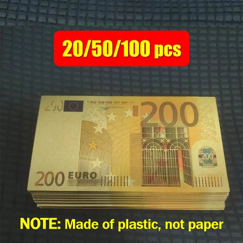 20-100pcs-Plastic-Fake-Euro-European-Banknotes-200-Euro-Bills-Fake ...