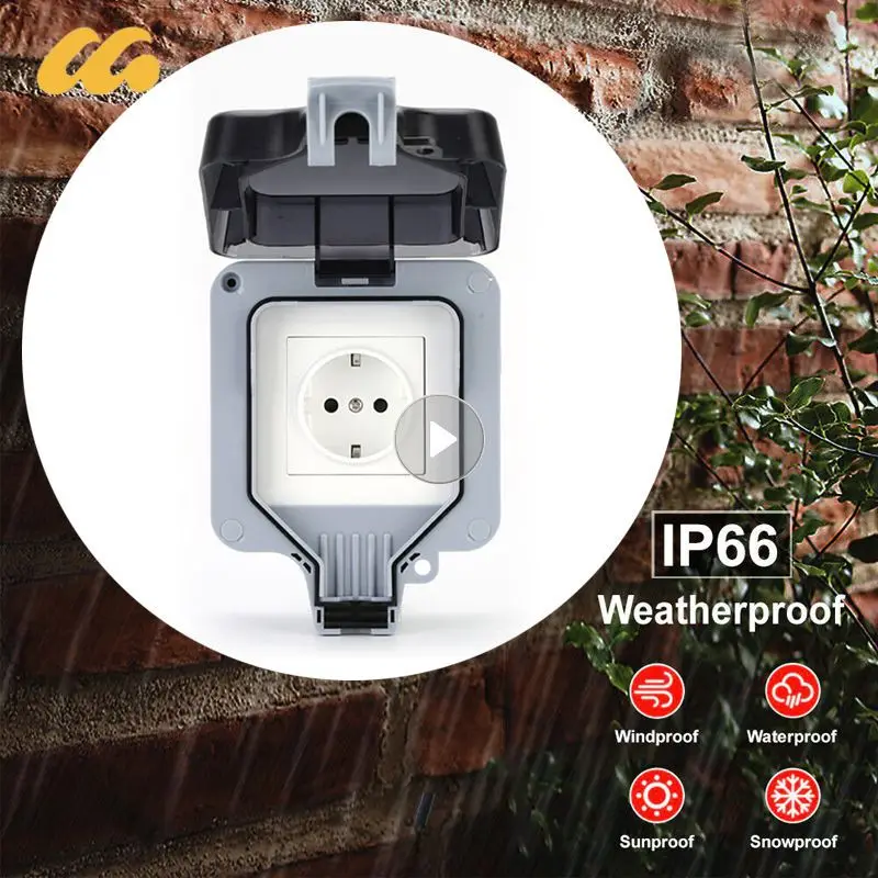 High-Quality-IP66-Weatherproof-Outdoor-Wall-Power-Socket-16A-Double-EU ...