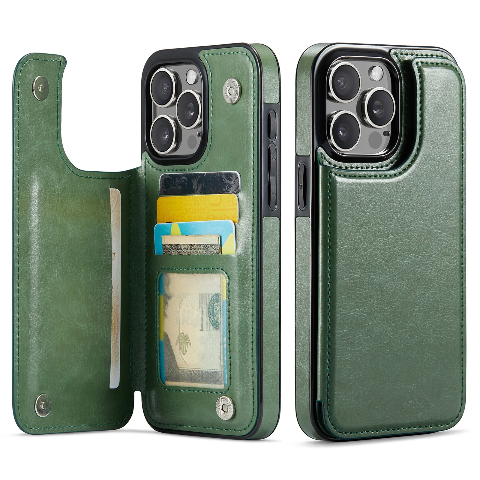 Para-iPhone-15-14-Plus-13-12-11-Pro-Max-Funda-tipo-billetera-con ...