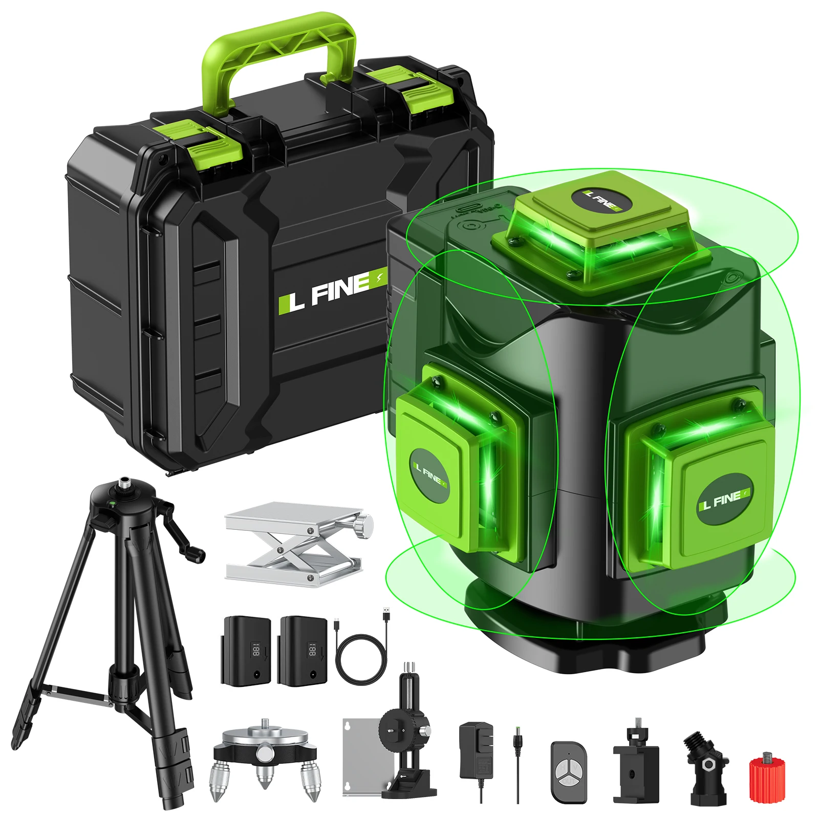 Lfine-Nivel-Laser-4D-16-Lines-360-Self-leveling-Laser-Levels-with ...