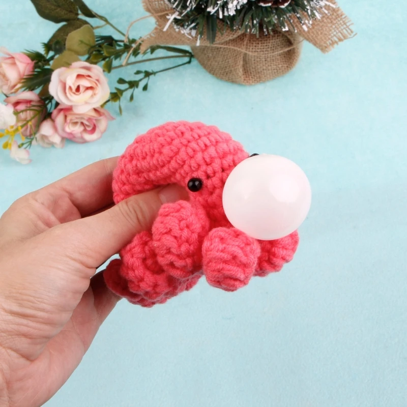 Crochet-Fidgets-Squeeze-Octopus-Blow-Bubble-Stress-Relief-Toy-Spoof ...