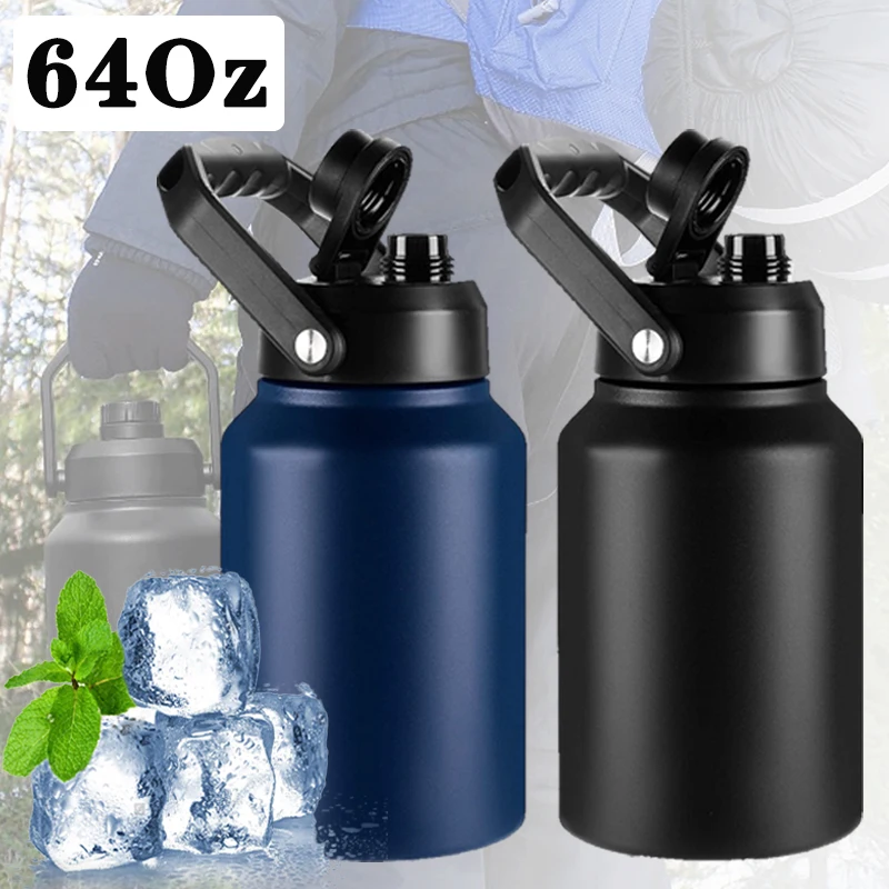 64oz-Outdoor-Sports-Large-capacity-Space-Jug-Ice-Bucket-Vacuum-304 ...